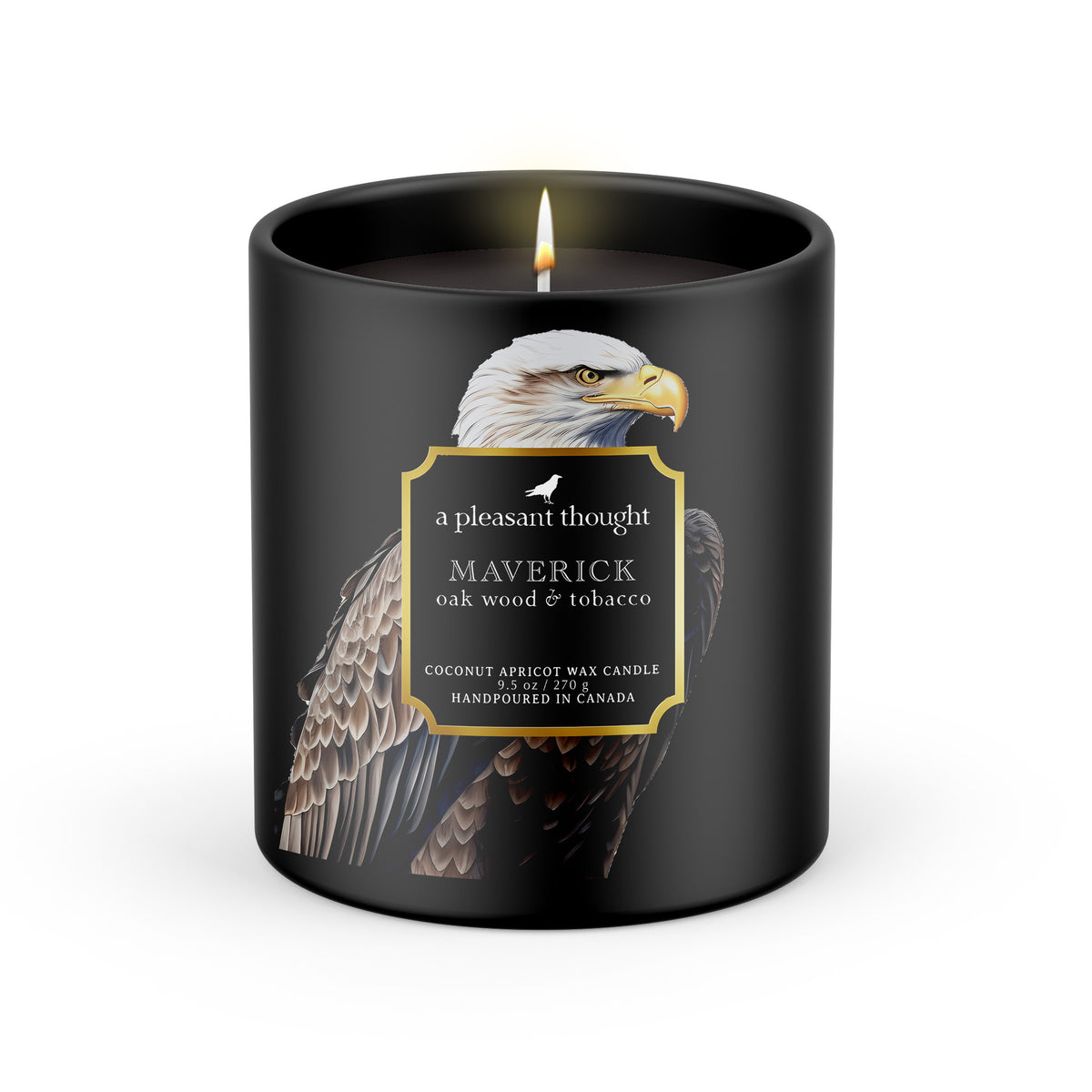 Maverick | Oak Wood & Tobacco | Raven Candle – A Pleasant Thought