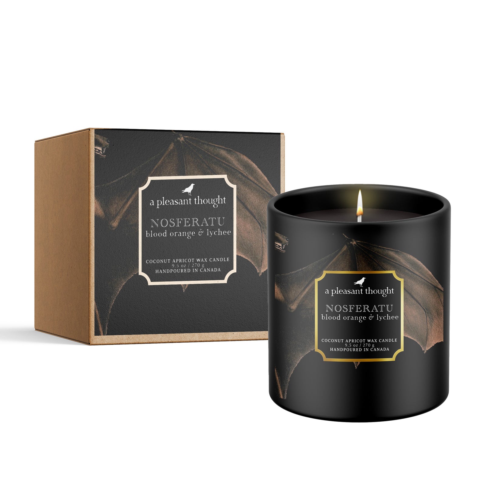 Nosferatu | Blood Orange & Lychee | Raven Candle – A Pleasant Thought